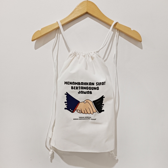 Tas Serut Blacu Ransel Sablon A6 | Tops Print