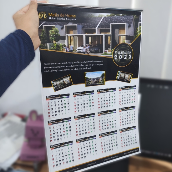 Kalender Plat Seng Art Paper 260gr Isi 3 Lembar | Tops Print