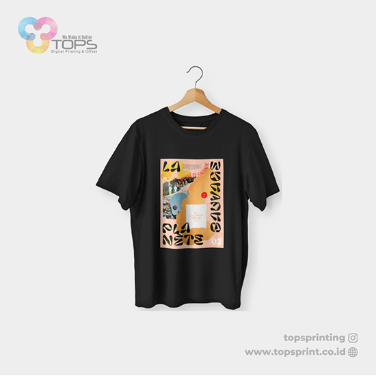 Cetak Sablon DTF A3 Kaos Lengan Pendek XXL | Tops Print